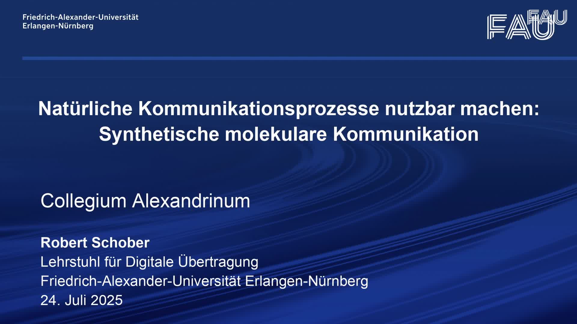 Das Videoportal der FAU